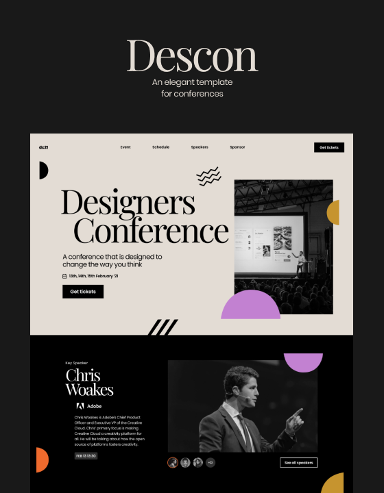 Descon - Conference HTML5 Responsive Website Template