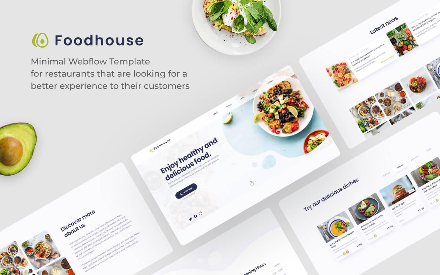 Foodhouse - Restaurant HTML5 Responsive Website Template