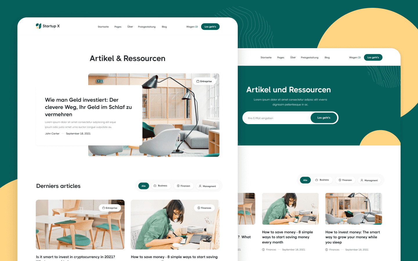 Startup X (DE) - Startup HTML5 Responsive Website Template
