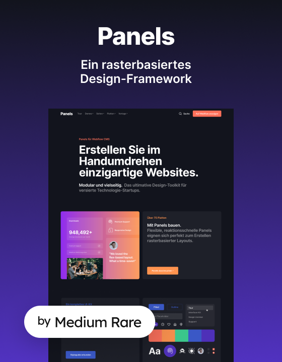 Panels (DE) - Creative HTML5 Responsive Website Template
