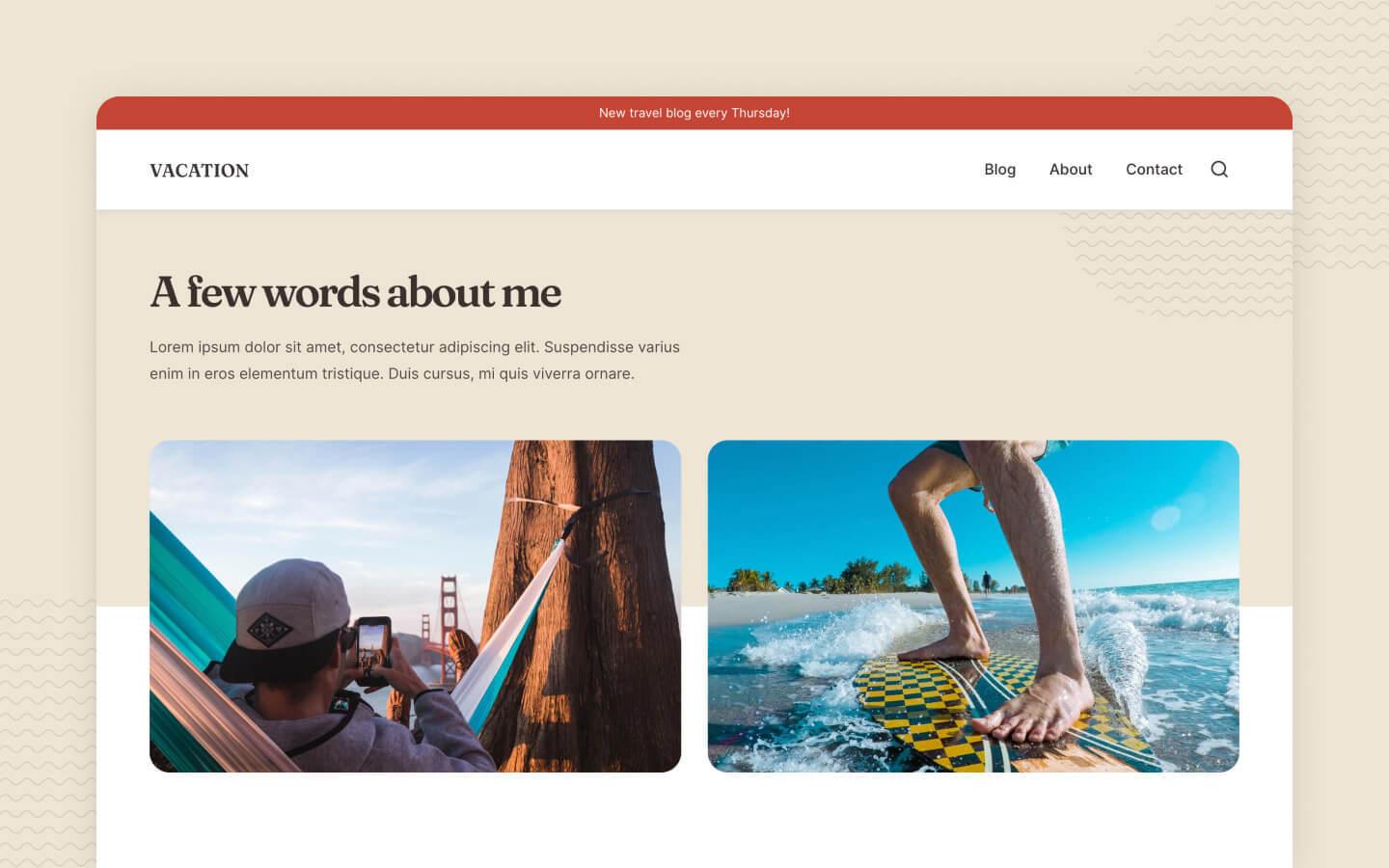 Vacation - Travel HTML5 Responsive Website Template