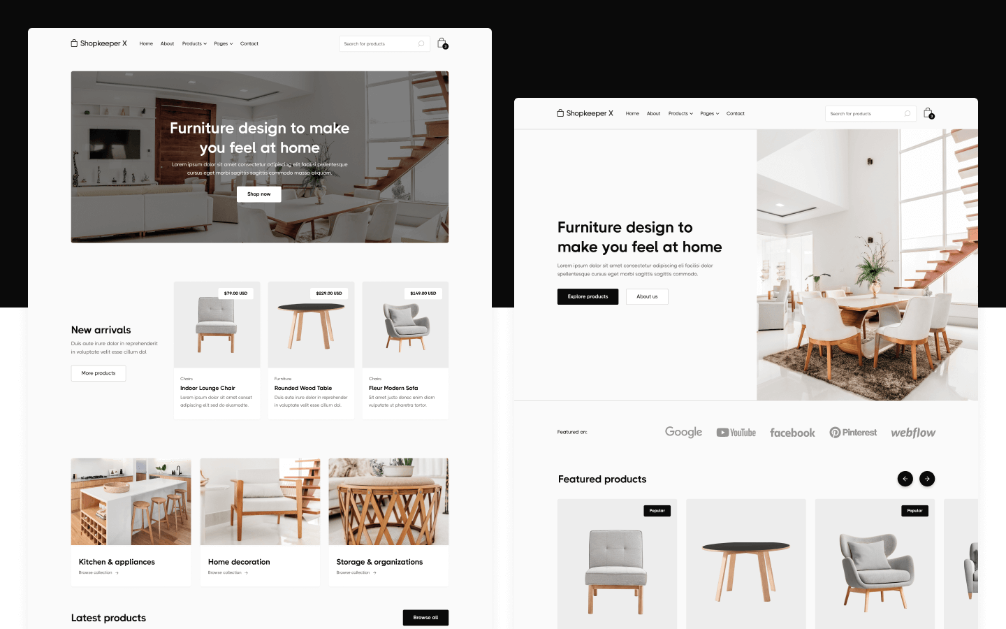 Shopkeeper X - Retail HTML5 Responsive Website Template