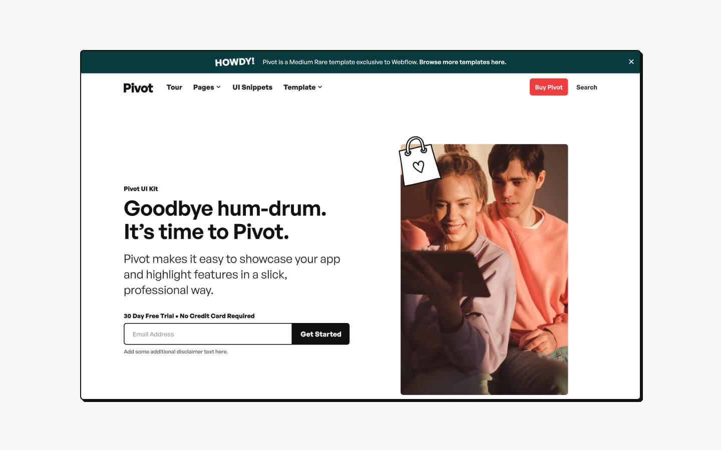 Pivot - UI Kit HTML5 Responsive Website Template