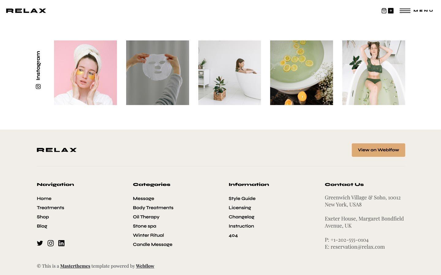Relax - Spa HTML5 Responsive Website Template