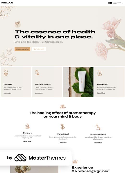 Relax - Spa HTML5 Responsive Website Template