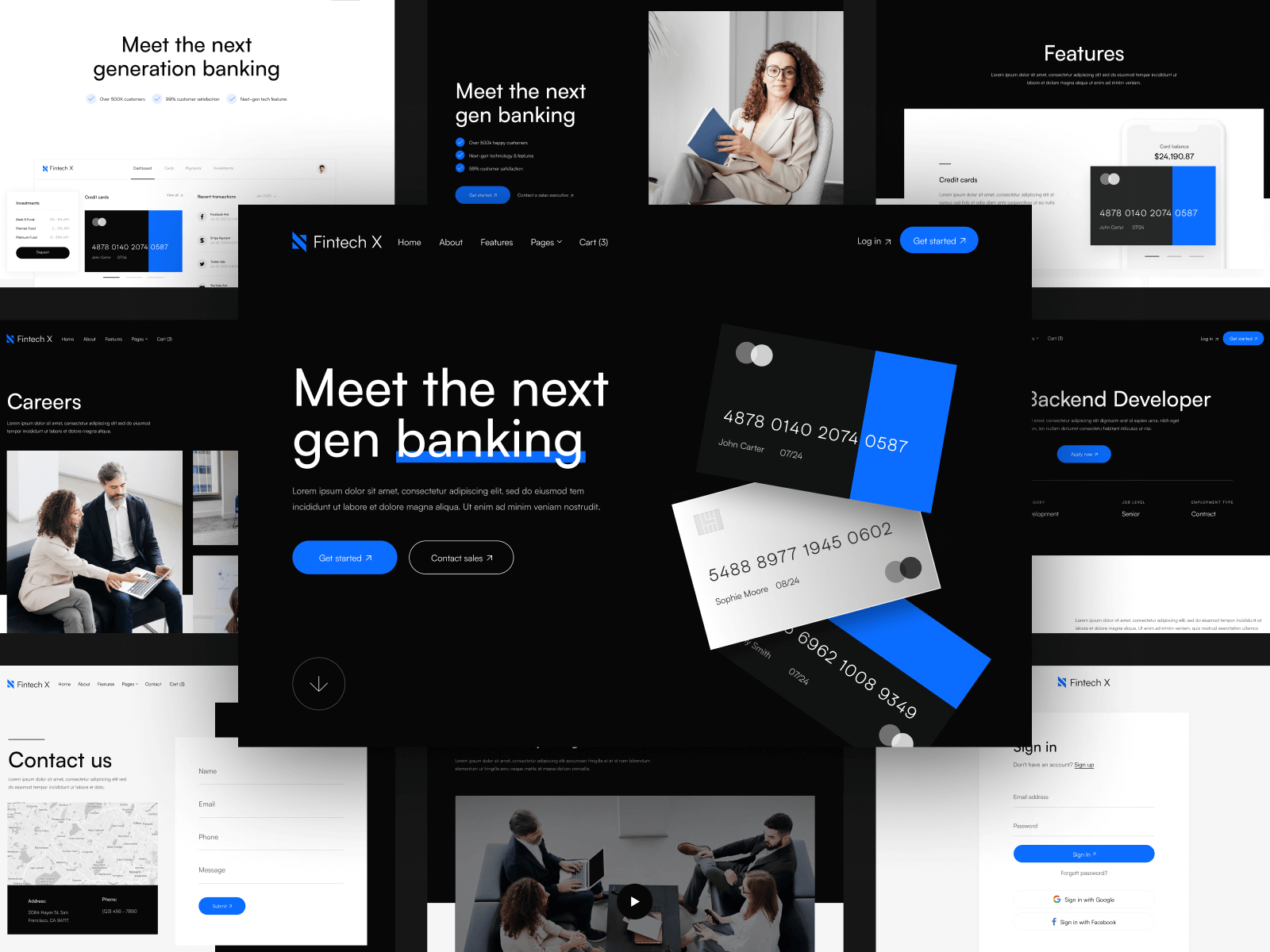 Fintech X - Bank HTML5 Responsive Website Template