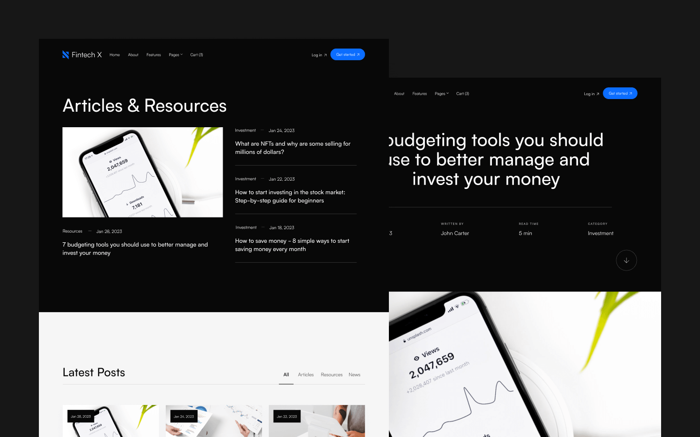 Fintech X - Bank HTML5 Responsive Website Template