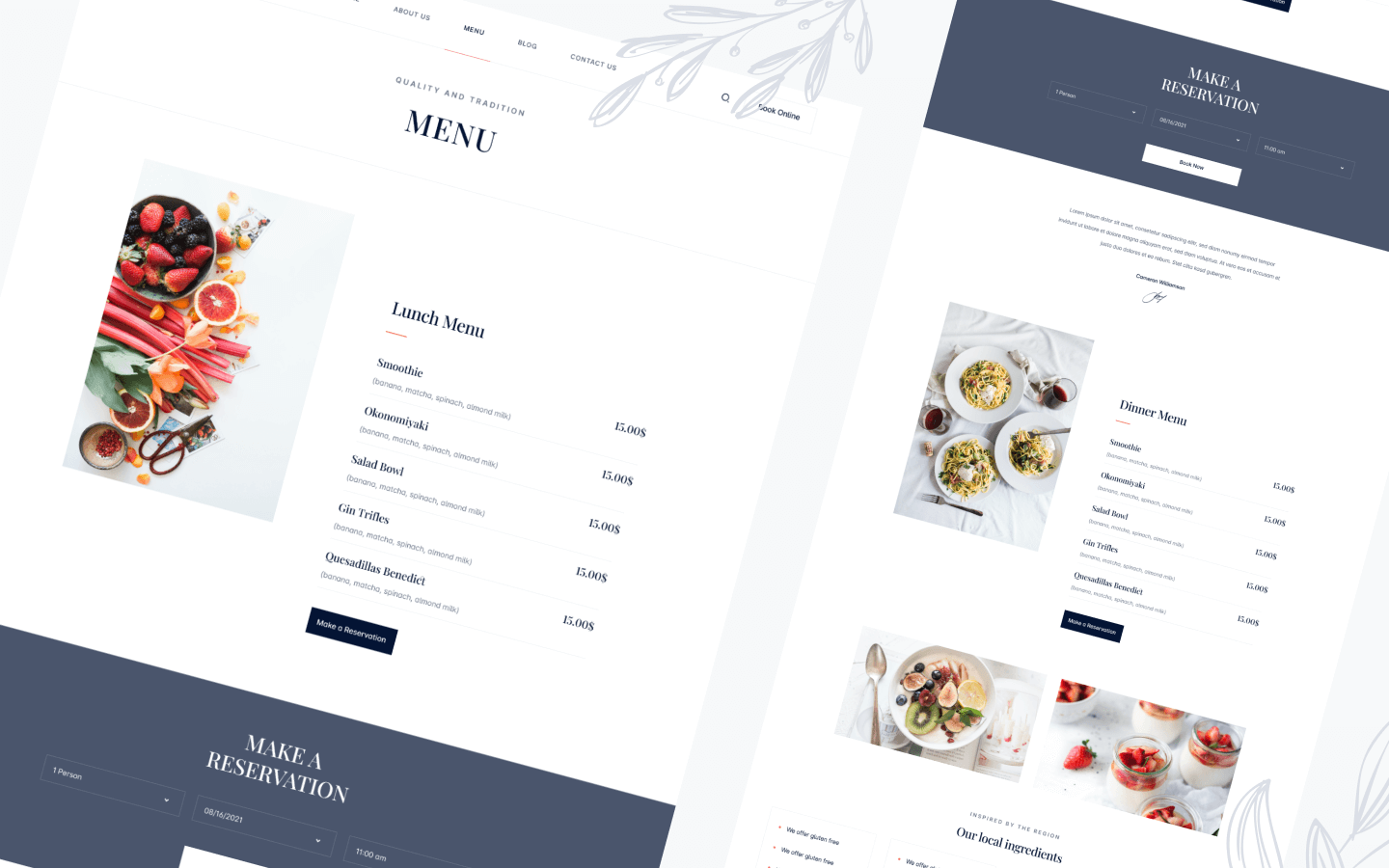 Hampton - Restaurant HTML5 Responsive Website Template