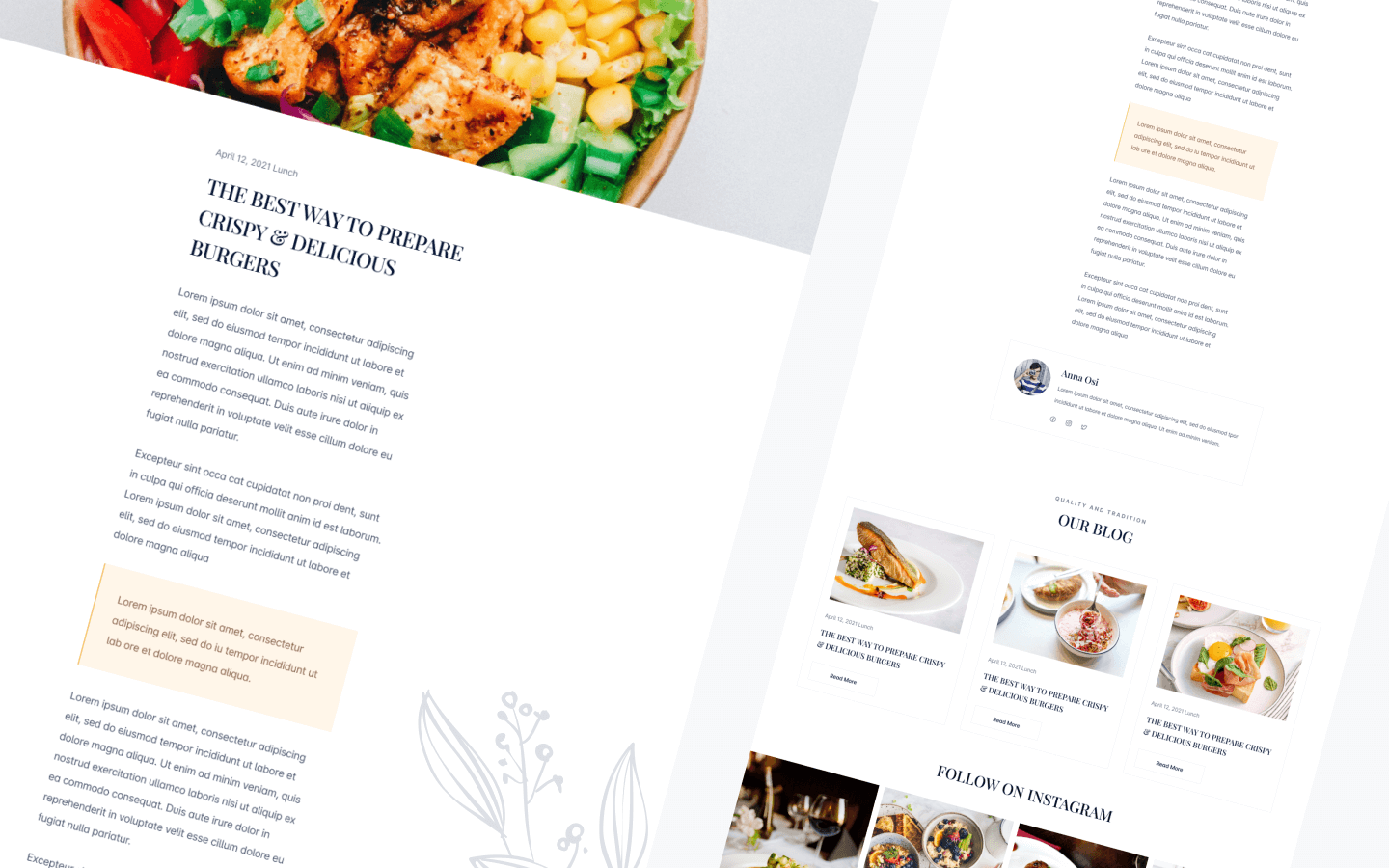 Hampton - Restaurant HTML5 Responsive Website Template