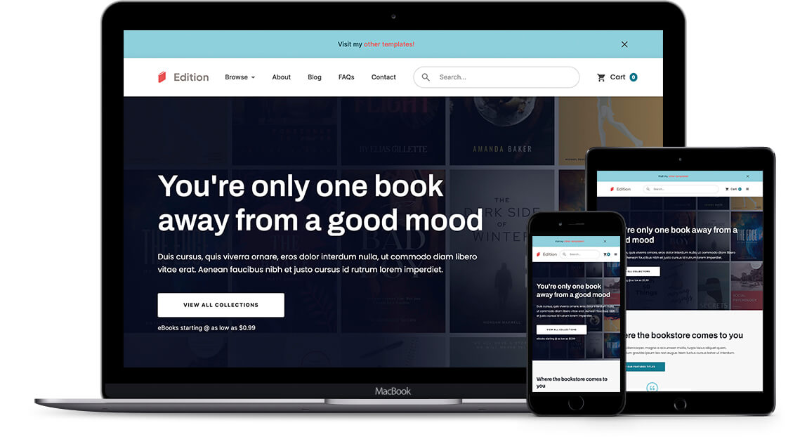 Edition - Book HTML5 Responsive Website Template