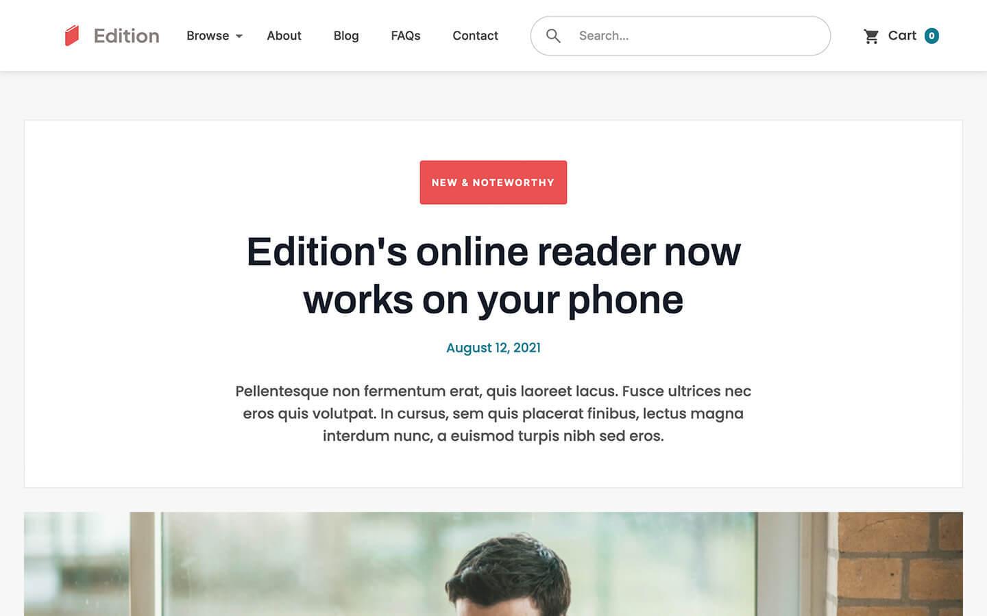 Edition - Book HTML5 Responsive Website Template