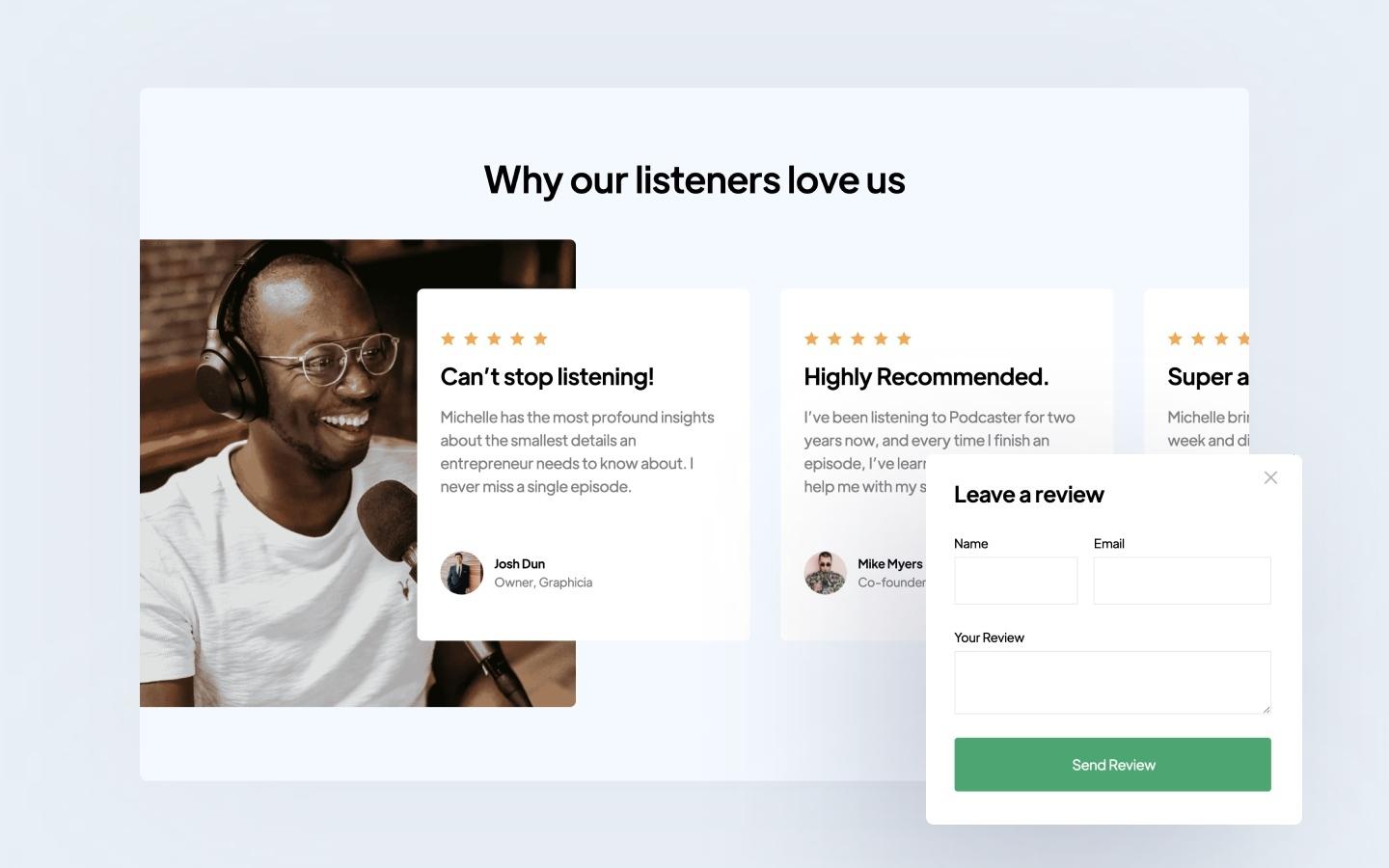 Podcaster - Podcast HTML5 Responsive Website Template