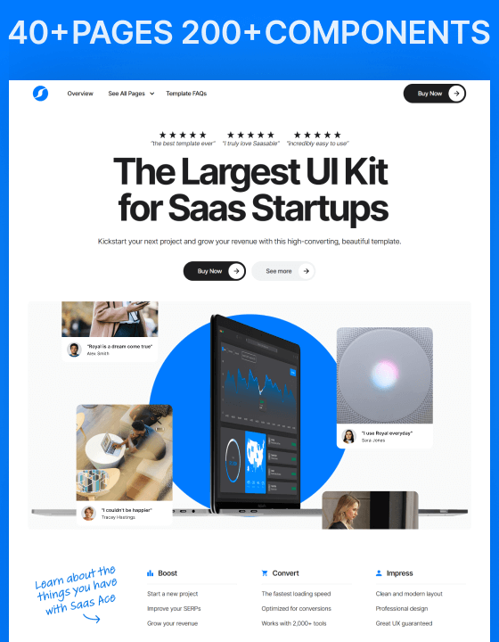 Saasable - SaaS HTML5 Responsive Website Template