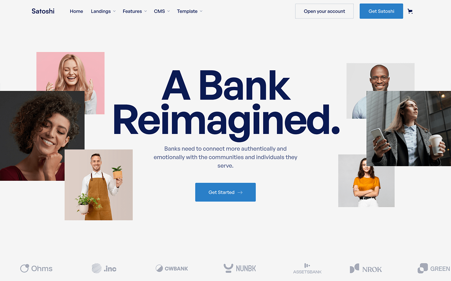 Satoshi - Bank HTML5 Responsive Website Template