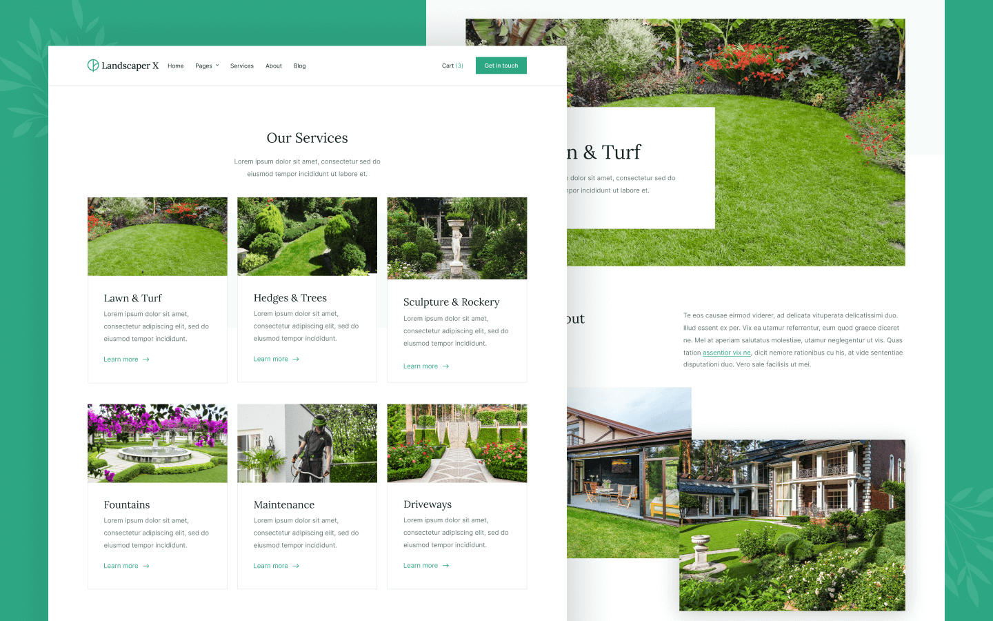 Landscaper X - Agriculture HTML5 Responsive Website Template