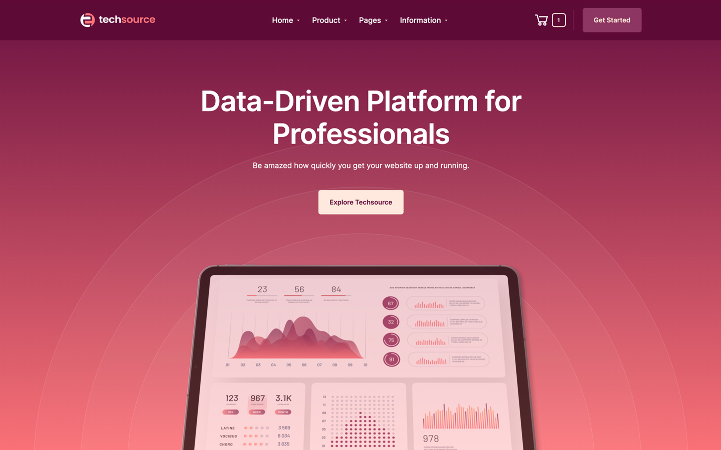 Techsource - Agency HTML5 Responsive Website Template