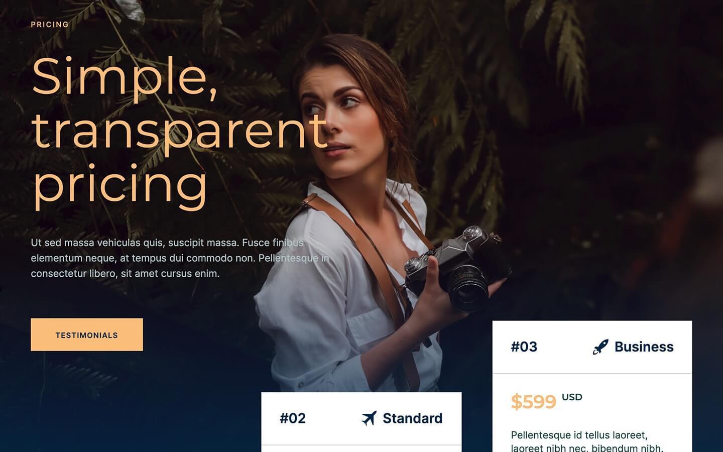 Nova - Photography HTML5 Responsive Website Template