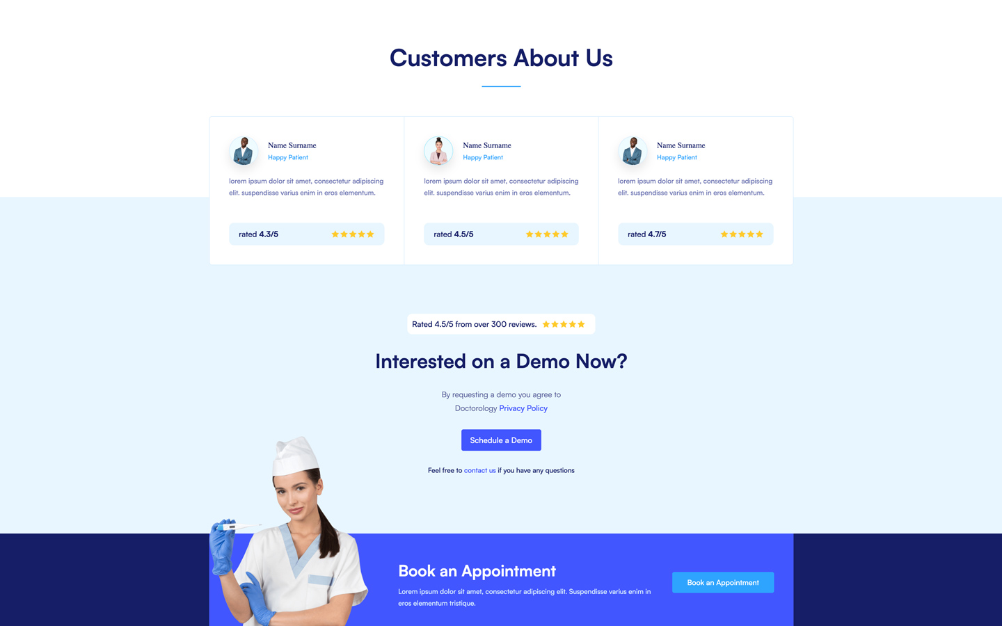 Doctorology - Doctor HTML5 Responsive Website Template