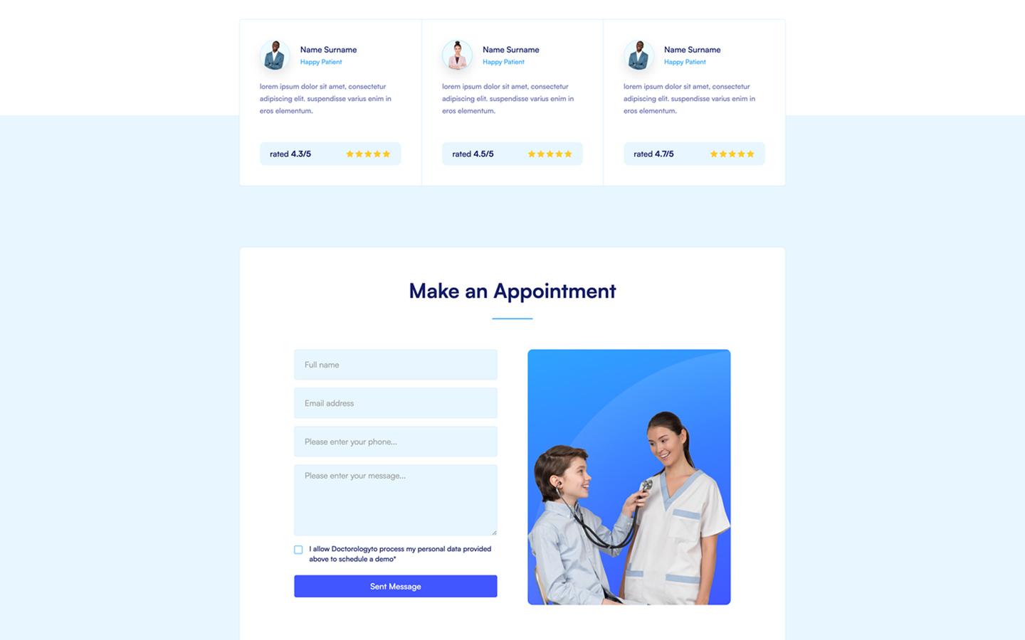 Doctorology - Doctor HTML5 Responsive Website Template