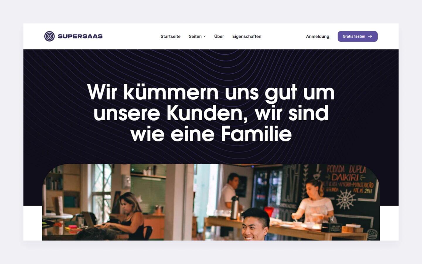 SuperSaaS (DE) - SaaS HTML5响应式网站模板 - 2022年世界杯德国球队