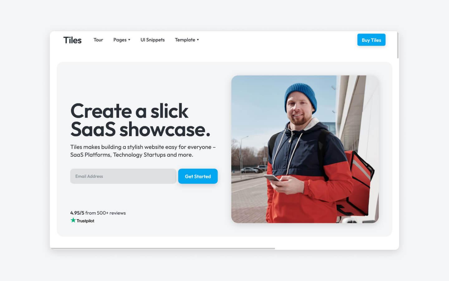 Tiles - SaaS HTML5 Responsive Website Template