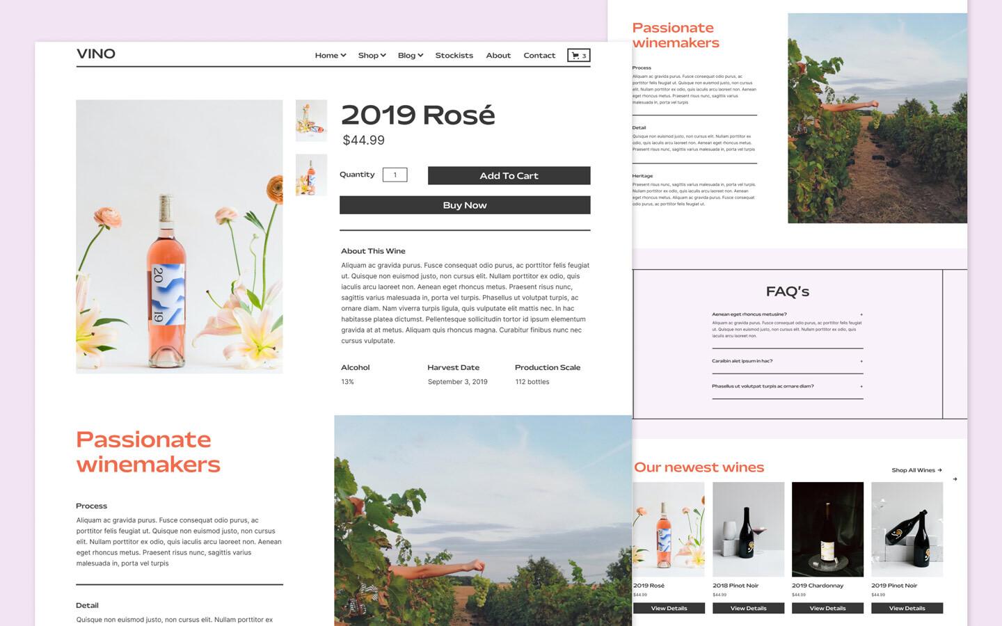 Vino - Winery HTML5 Responsive Website Template