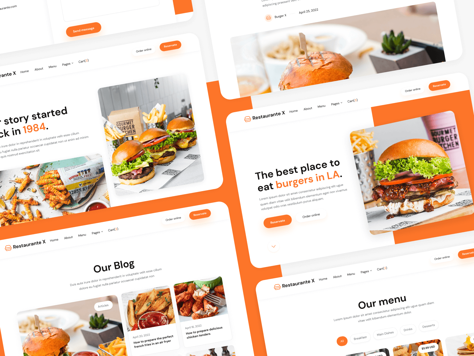 Restaurante X - Restaurant HTML5 Responsive Website Template