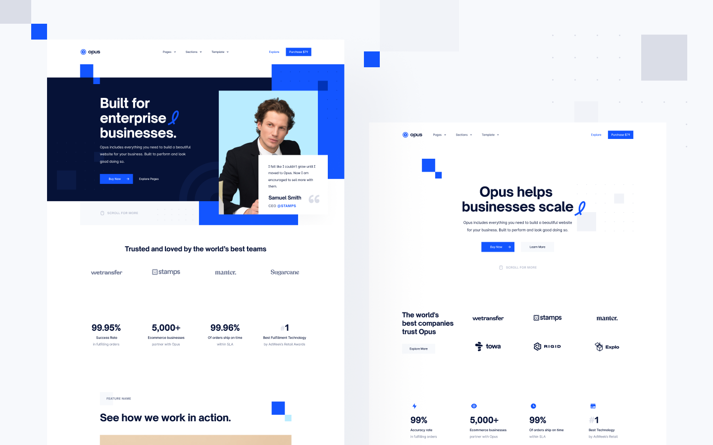 Opus - UI Kit HTML5 Responsive Website Template