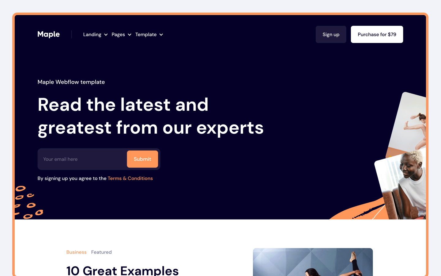 Maple - Startup HTML5 Responsive Website Template