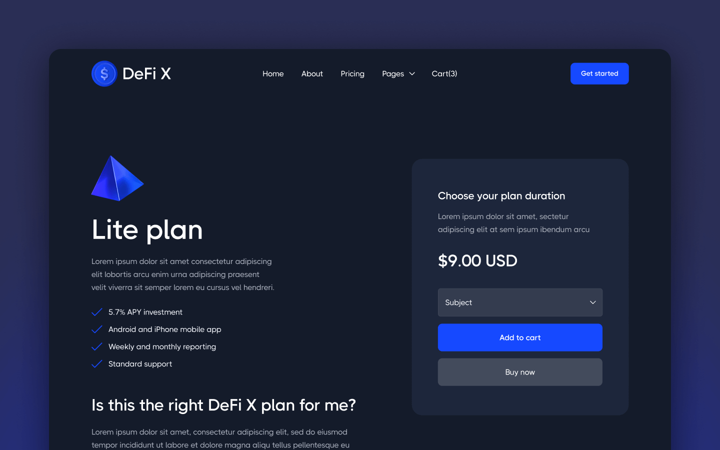 DeFi X - App HTML5 Responsive Website Template
