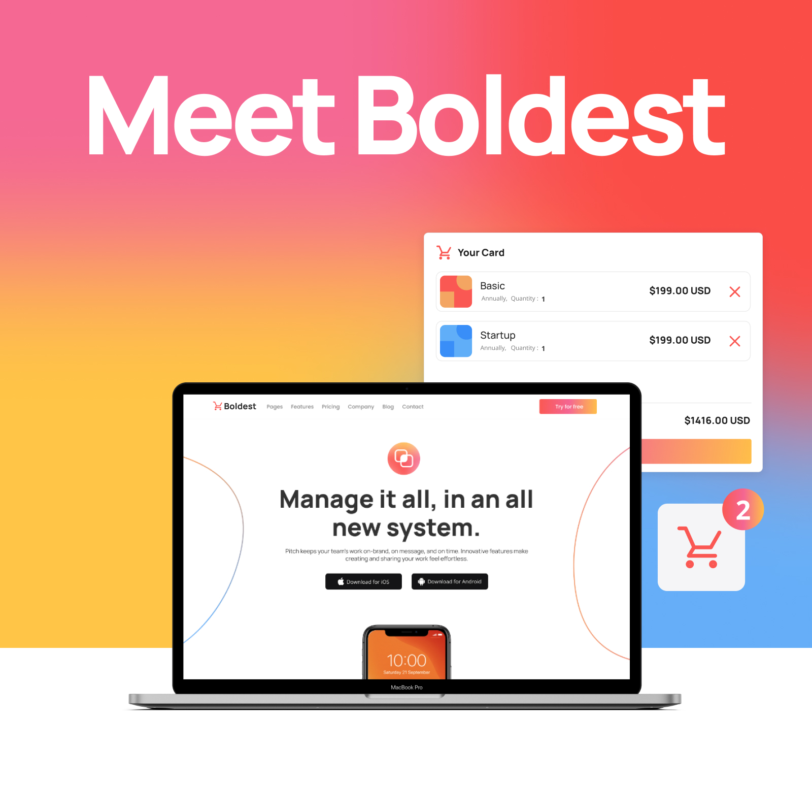 Boldest - App HTML5 Responsive Website Template