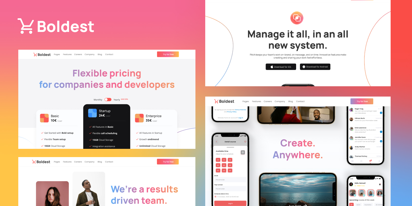 Boldest - App HTML5 Responsive Website Template