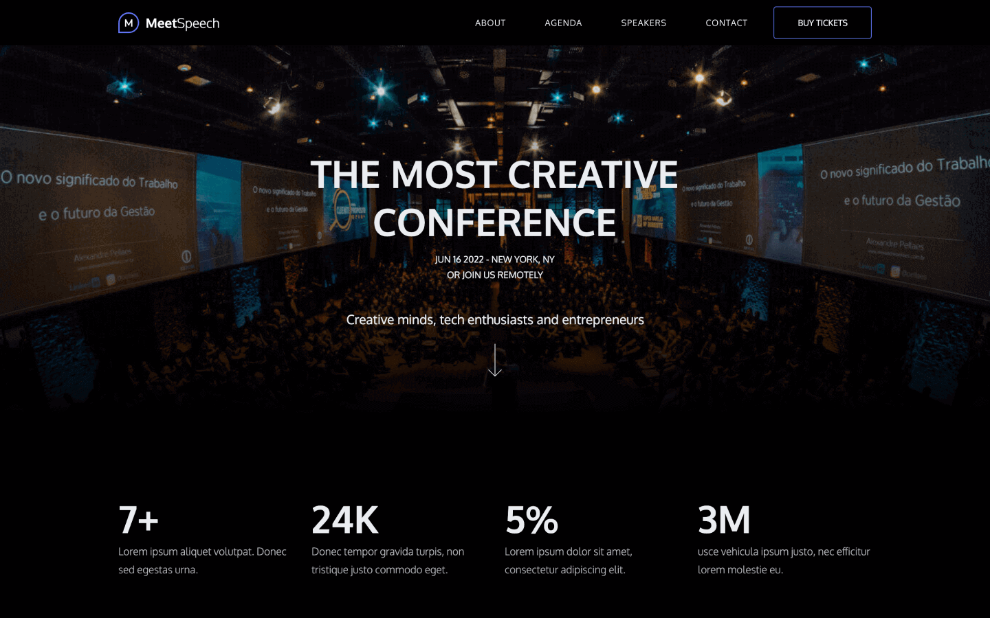 MeetSpeech - Conference HTML5 Responsive Website Template
