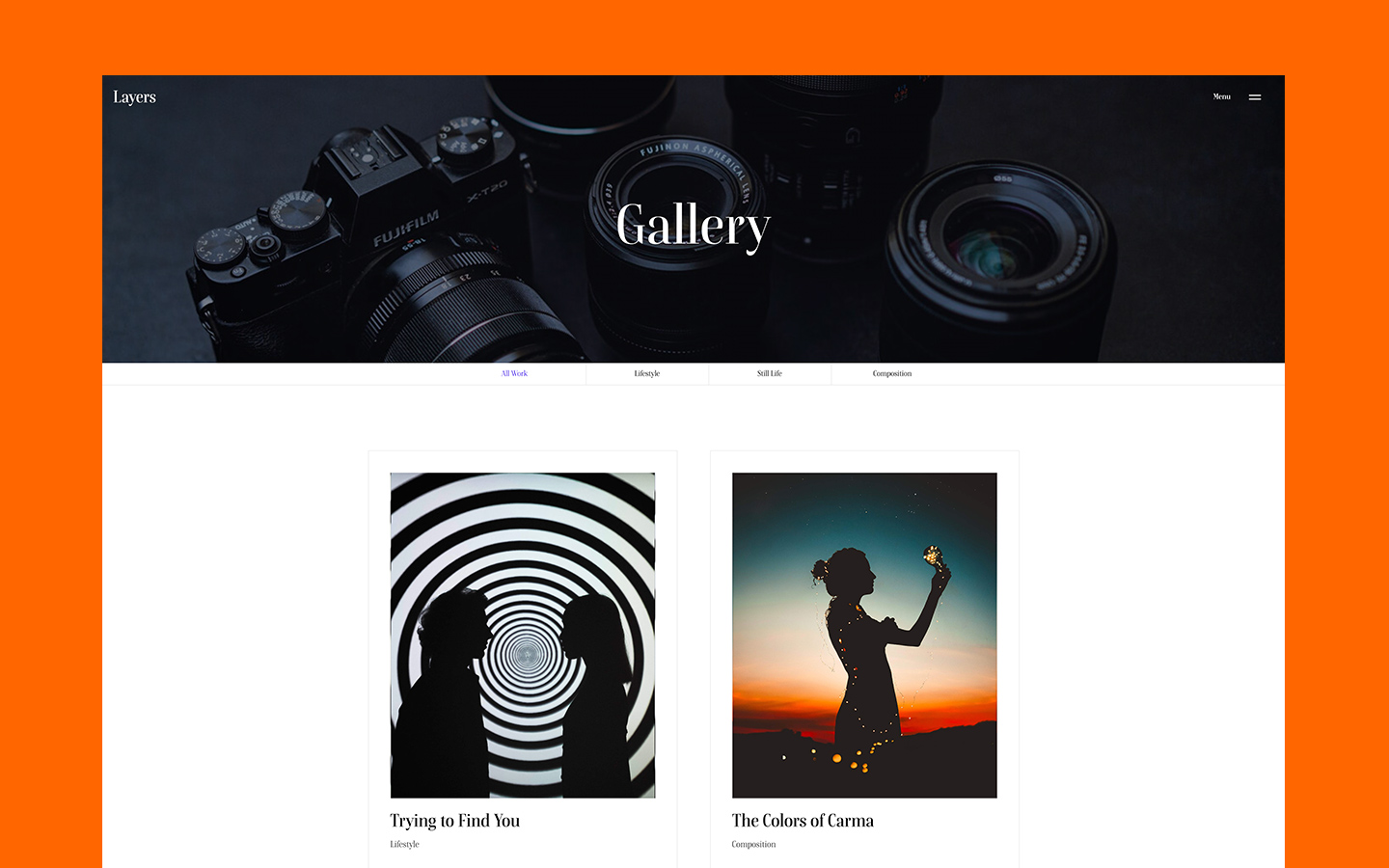 Layers - Photography HTML5 Responsive Website Template