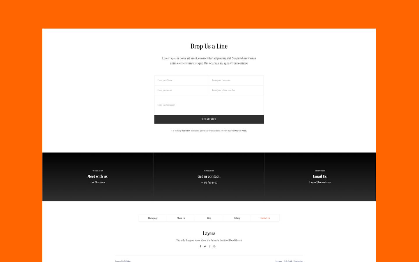 Layers - Photography HTML5 Responsive Website Template