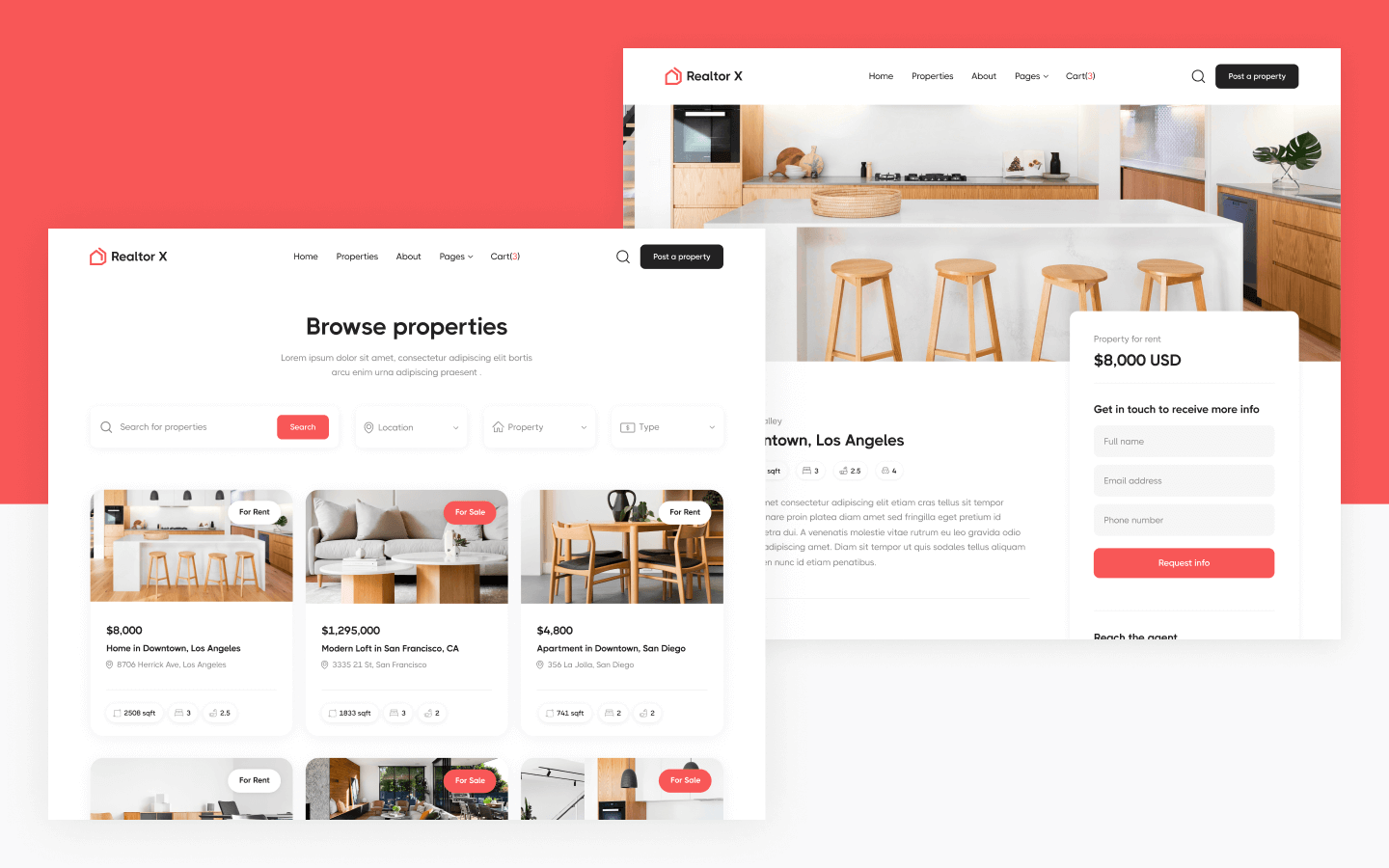 Realtor X - Real Estate HTML5 Responsive Website Template