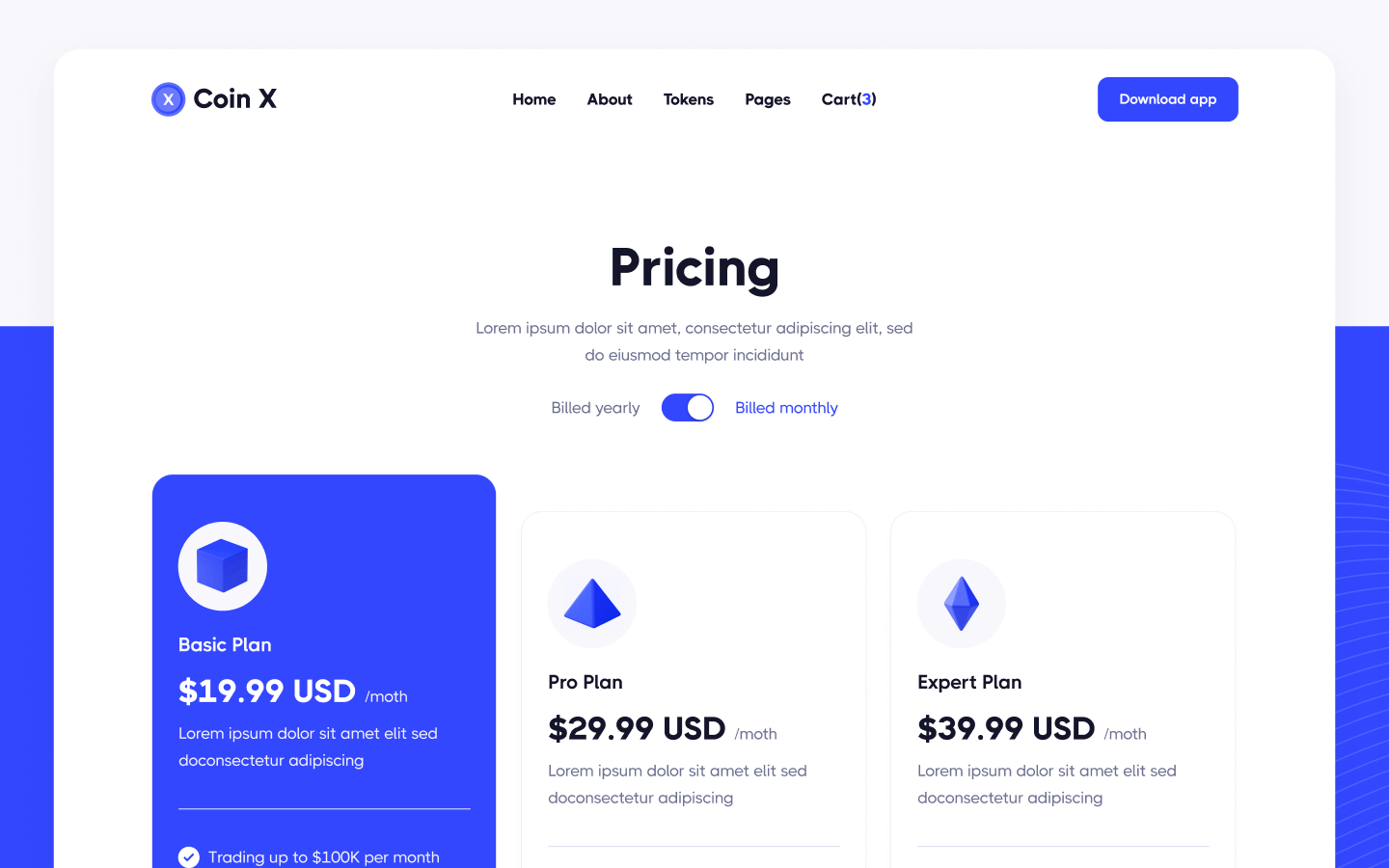 Coin X - Finance HTML5 Responsive Website Template