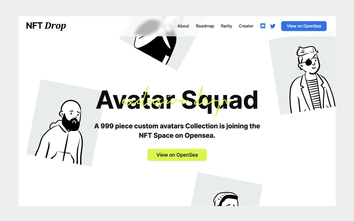 NFT Drop - Portfolio HTML5 Responsive Website Template