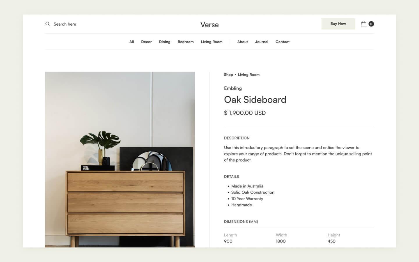 Verse - Shop HTML5 Responsive Website Template
