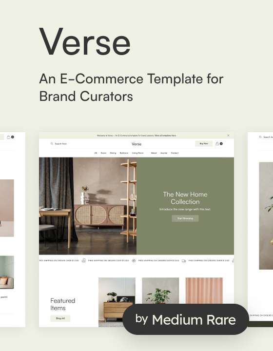 Verse - Shop HTML5 Responsive Website Template
