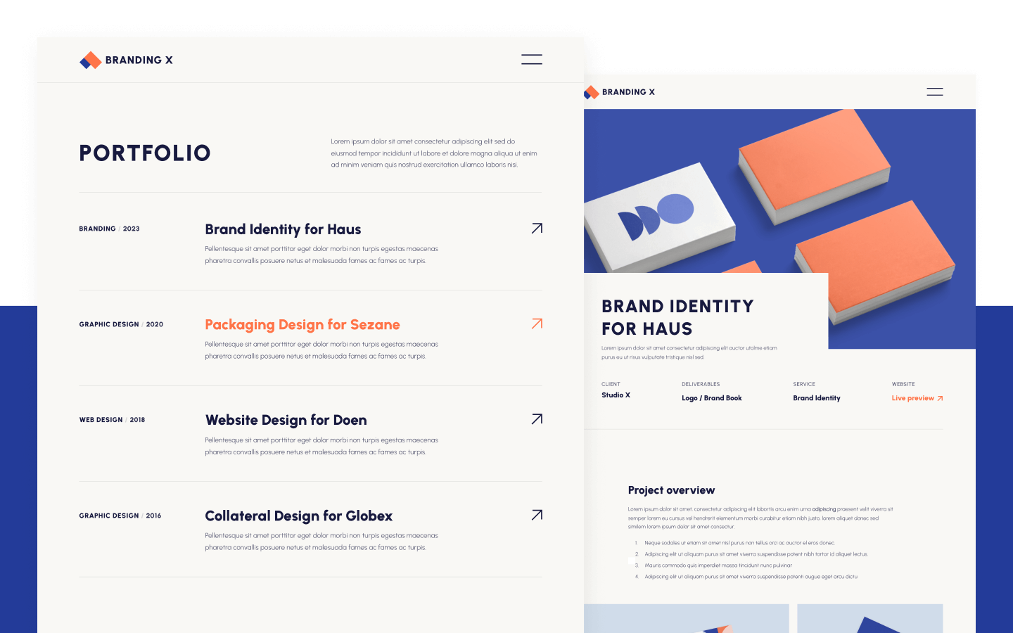 Branding X - Agency HTML5 Responsive Website Template