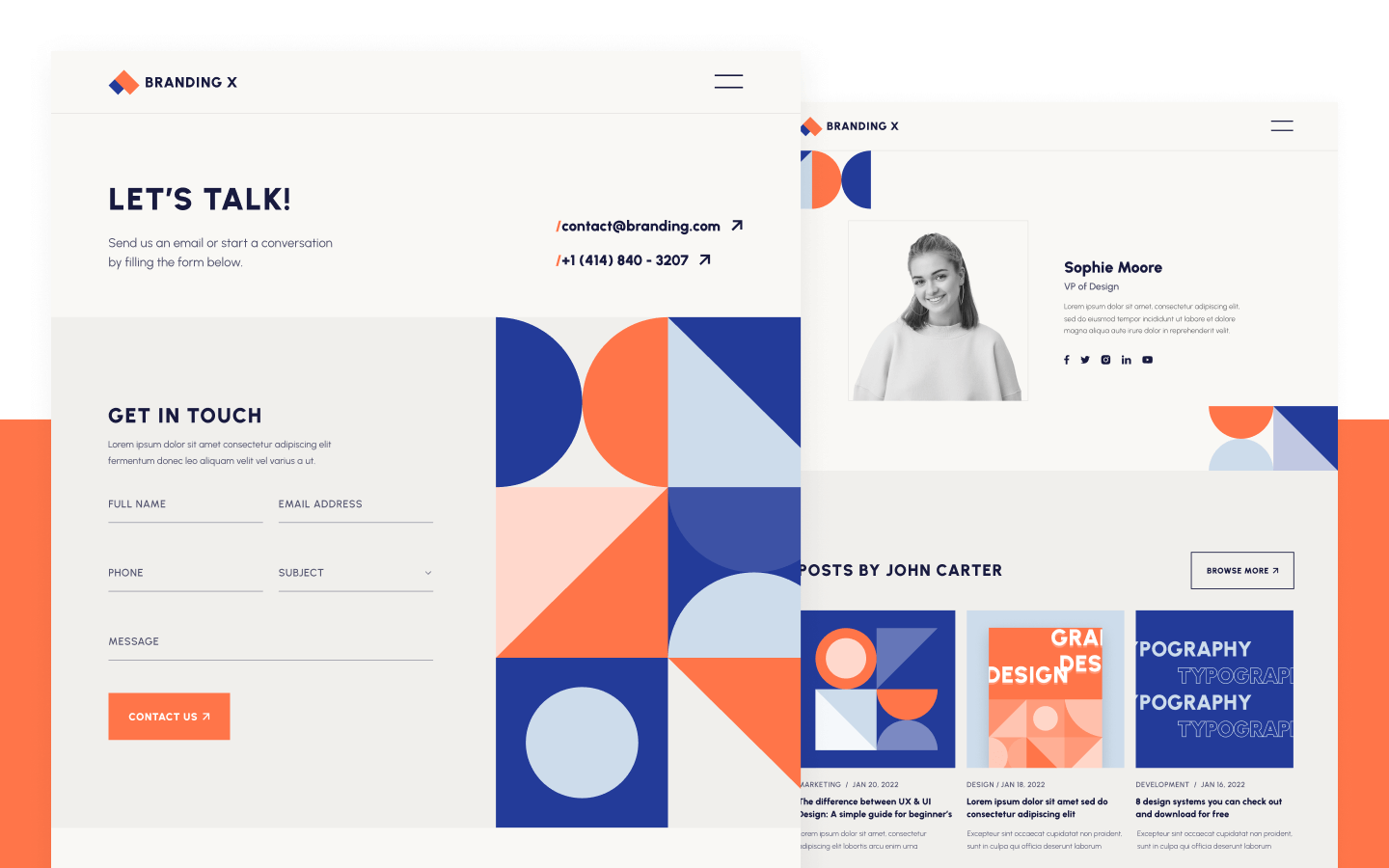 Branding X - Agency HTML5 Responsive Website Template