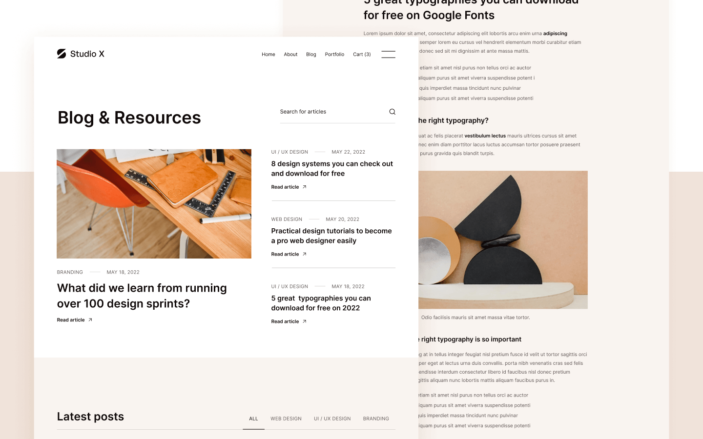 Studio X - Creative HTML5 Responsive Website Template