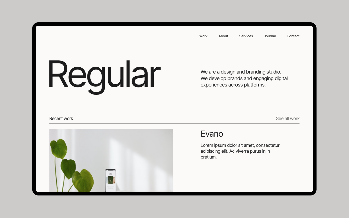 Regular - Agency HTML5 Responsive Website Template