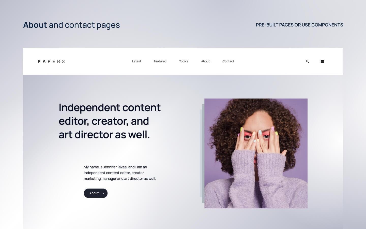 Papers - Blog HTML5 Responsive Website Template