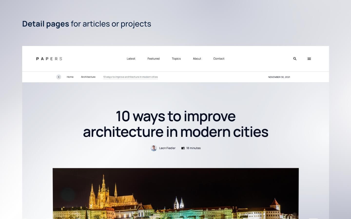 Papers - Blog HTML5 Responsive Website Template