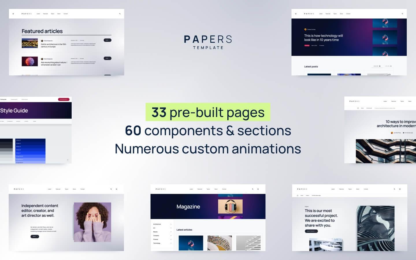 Papers - Blog HTML5 Responsive Website Template