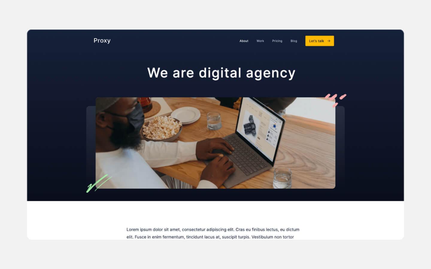 Proxy - Agency HTML5 Responsive Website Template