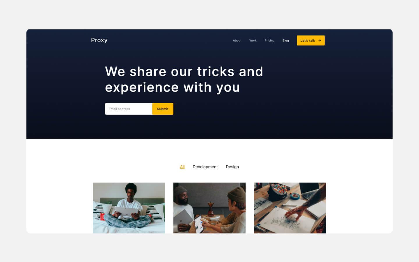 Proxy - Agency HTML5 Responsive Website Template