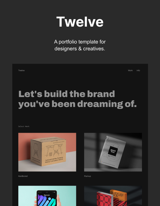 Twelve - Portfolio HTML5 Responsive Website Template